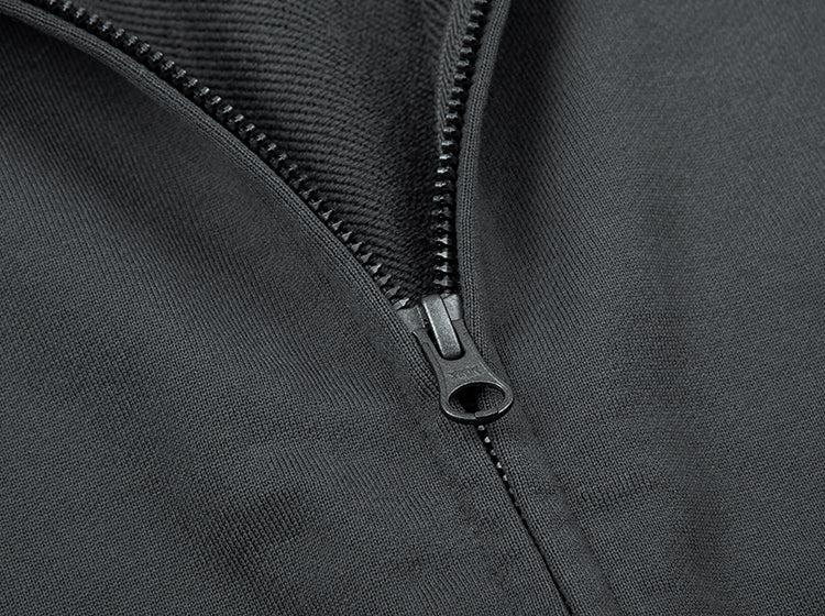 Blank-Zip-up-Hooded-Hoodies – The Korean Fashion