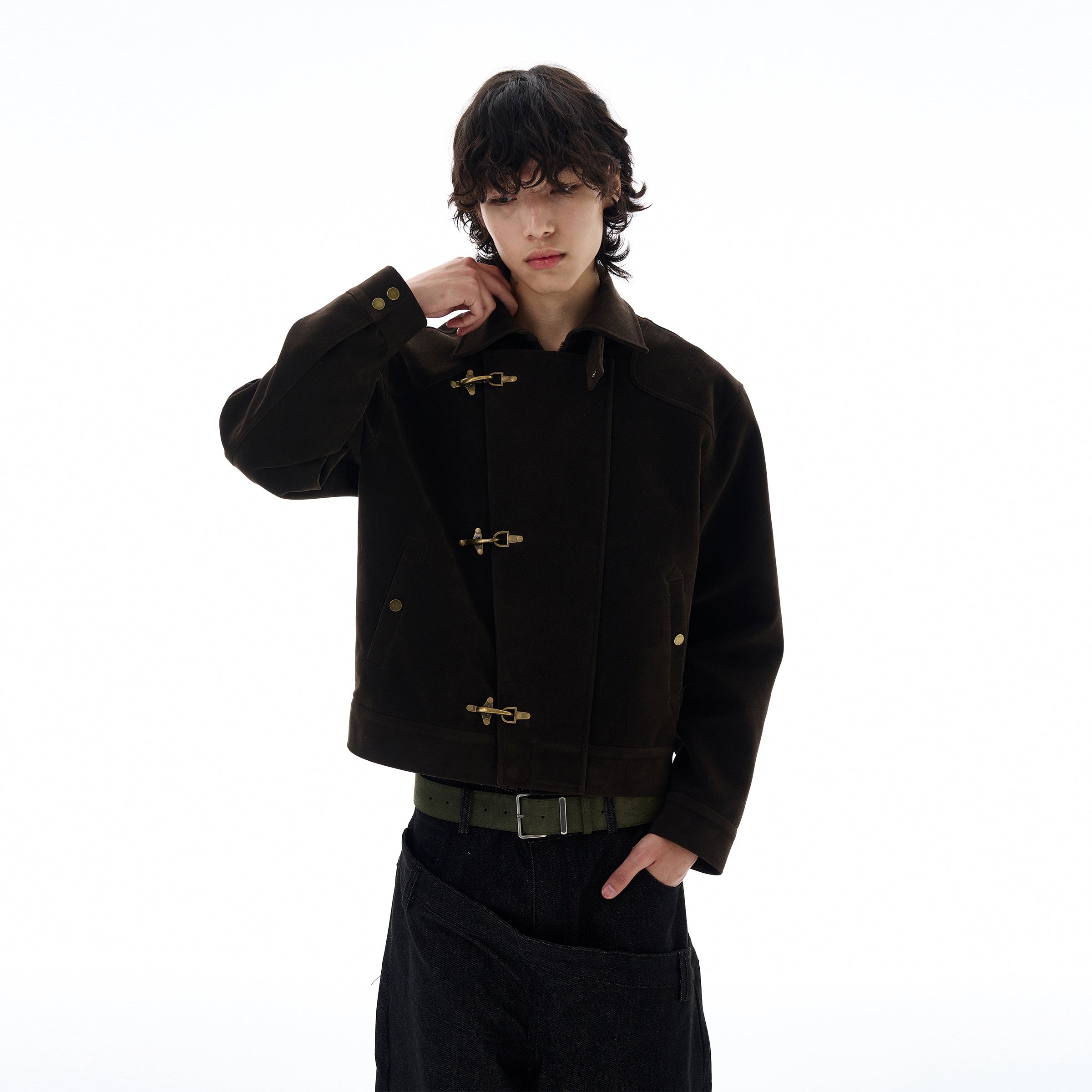 Suede-Retro-Toggle-Button-Jacket – The Korean Fashion