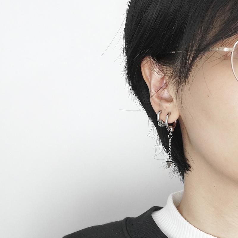 Men s Earrings Stud Hoop Cross Earrings for Men The Korean Fashion