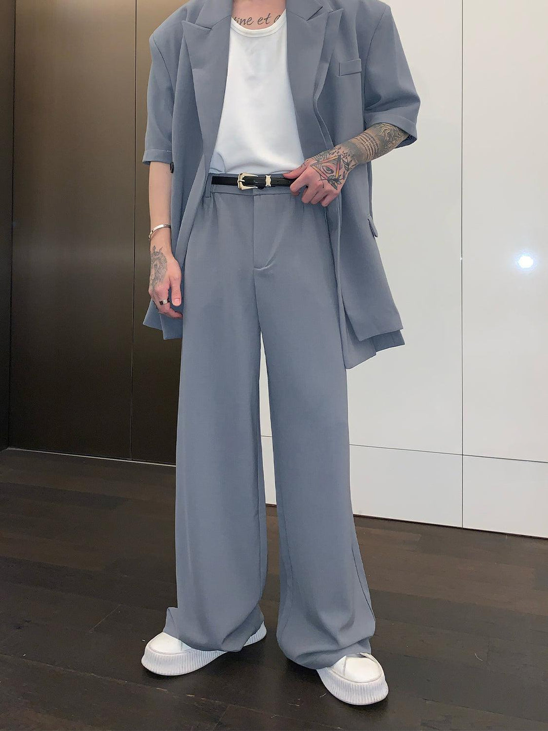 Wide Leg Suit Pants – The Korean Fashion